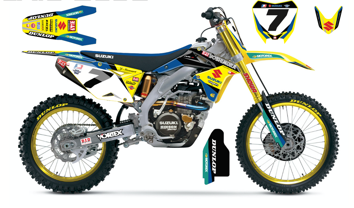 2014 Team Suzuki Graphic Kit - Blue – N-Style